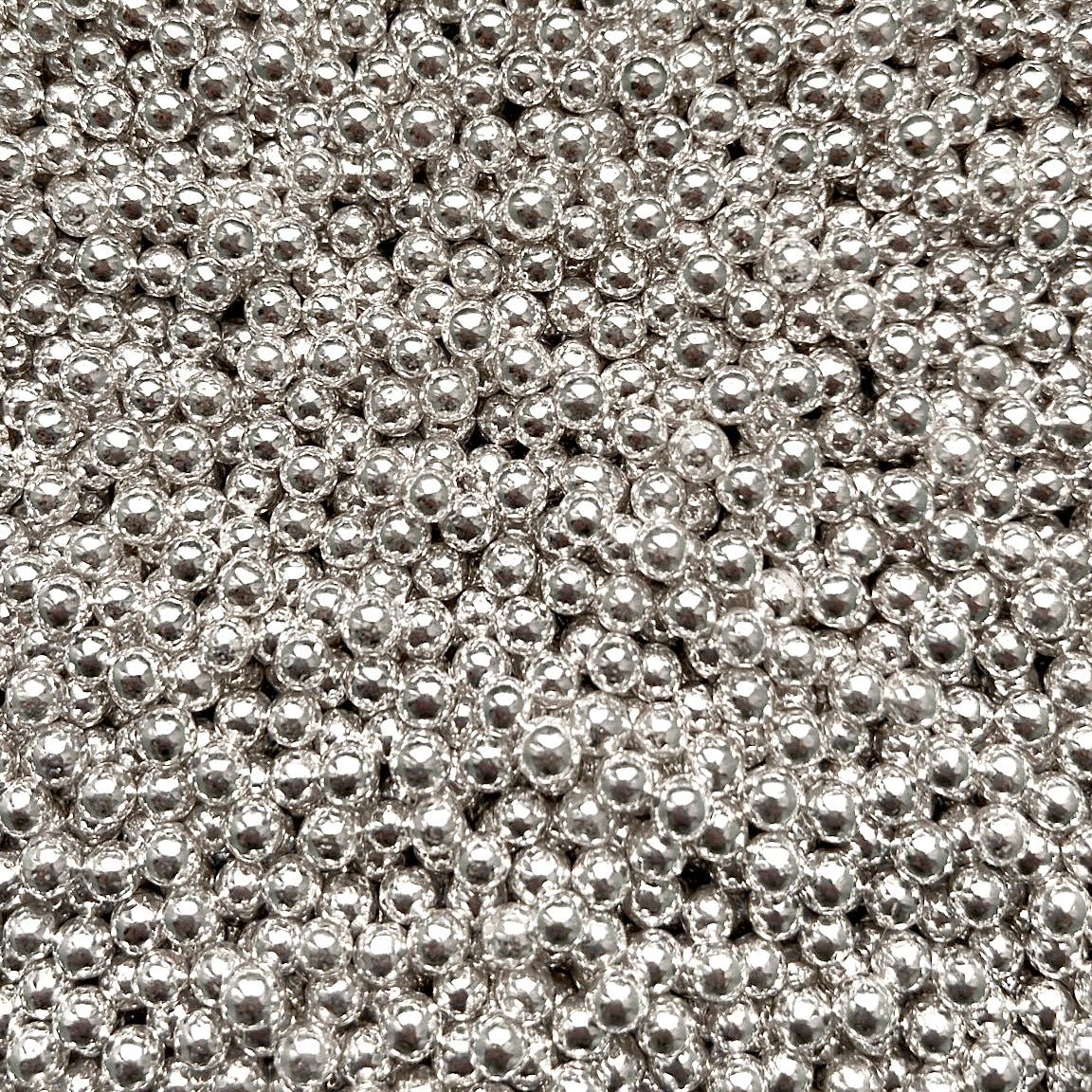 SILVER 4MM PEARLS - SUPER SHINE SPRINKLES (V) – Bake Box Boutique