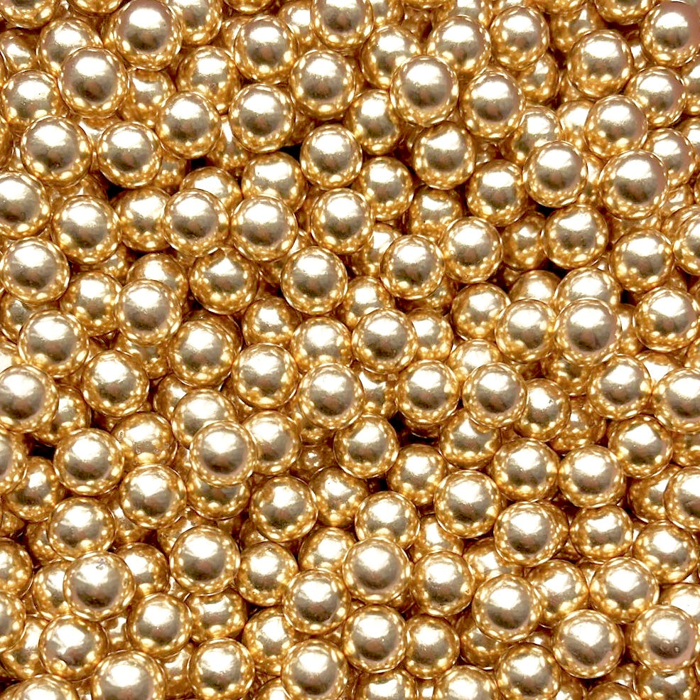 GOLD 10MM PEARLS - SUPER SHINE SPRINKLES – Bake Box Boutique