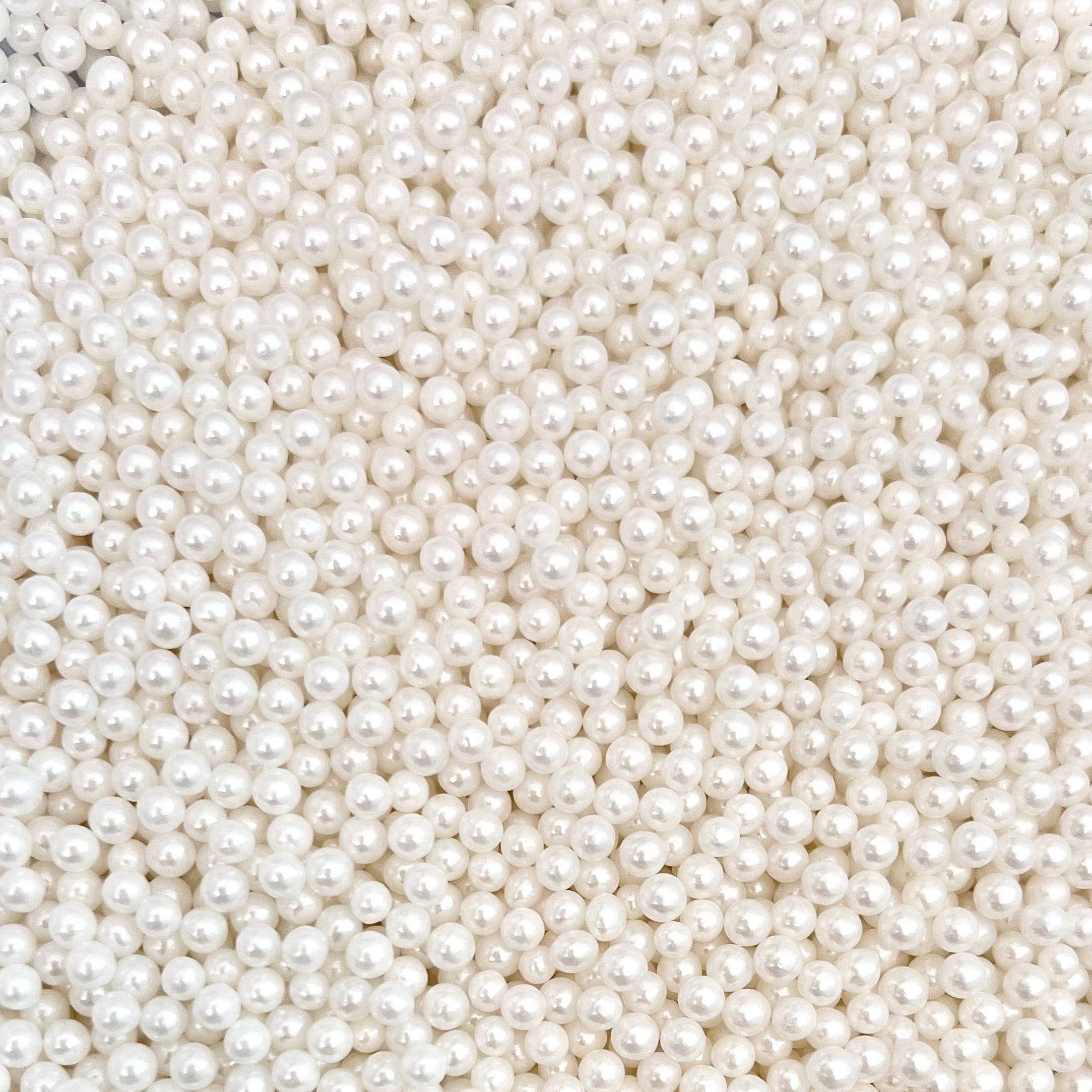 WHITE 4MM PEARLS - SPRINKLES (V) – Bake Box Boutique