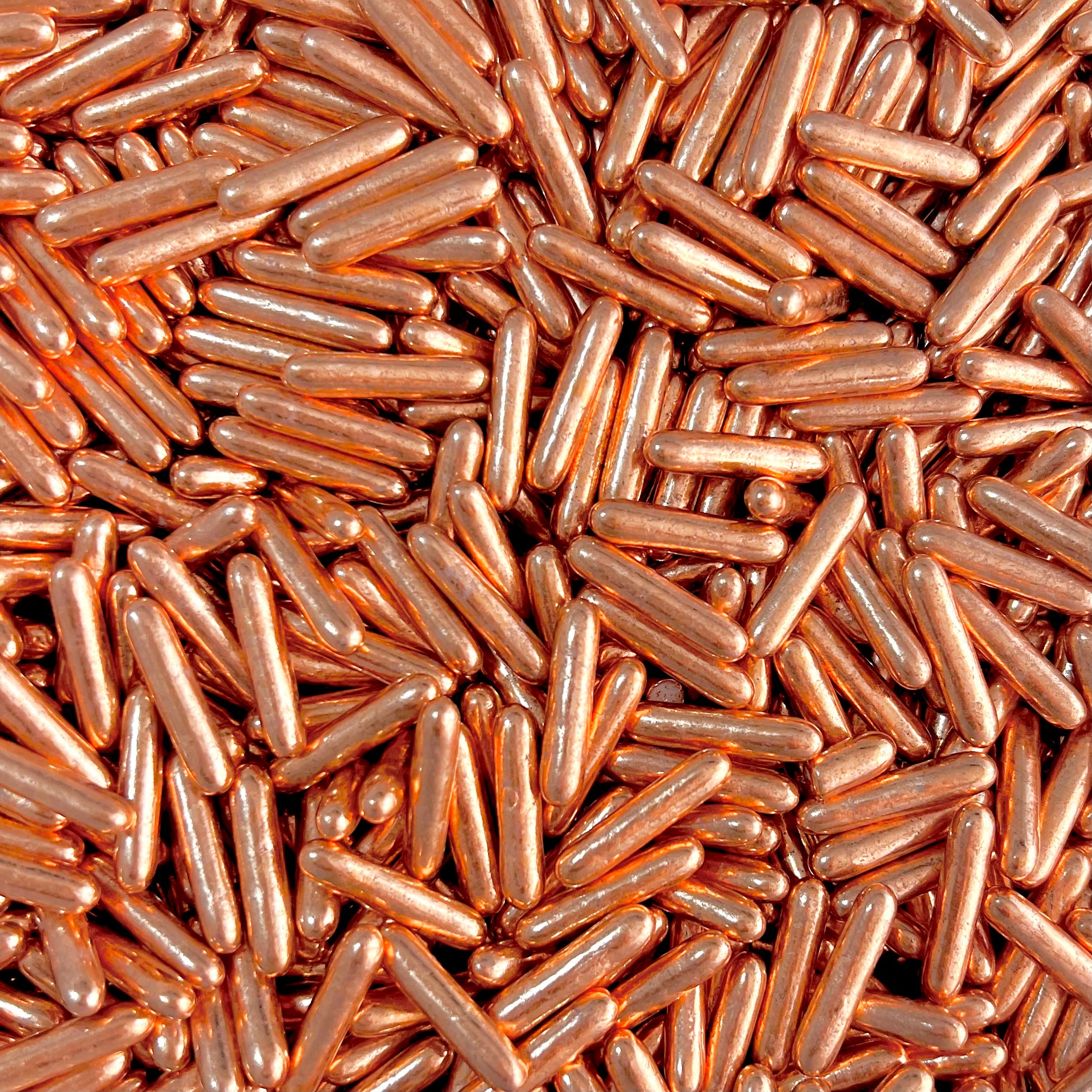 ROSE GOLD RODS - SUPER SHINE SPRINKLES – Bake Box Boutique