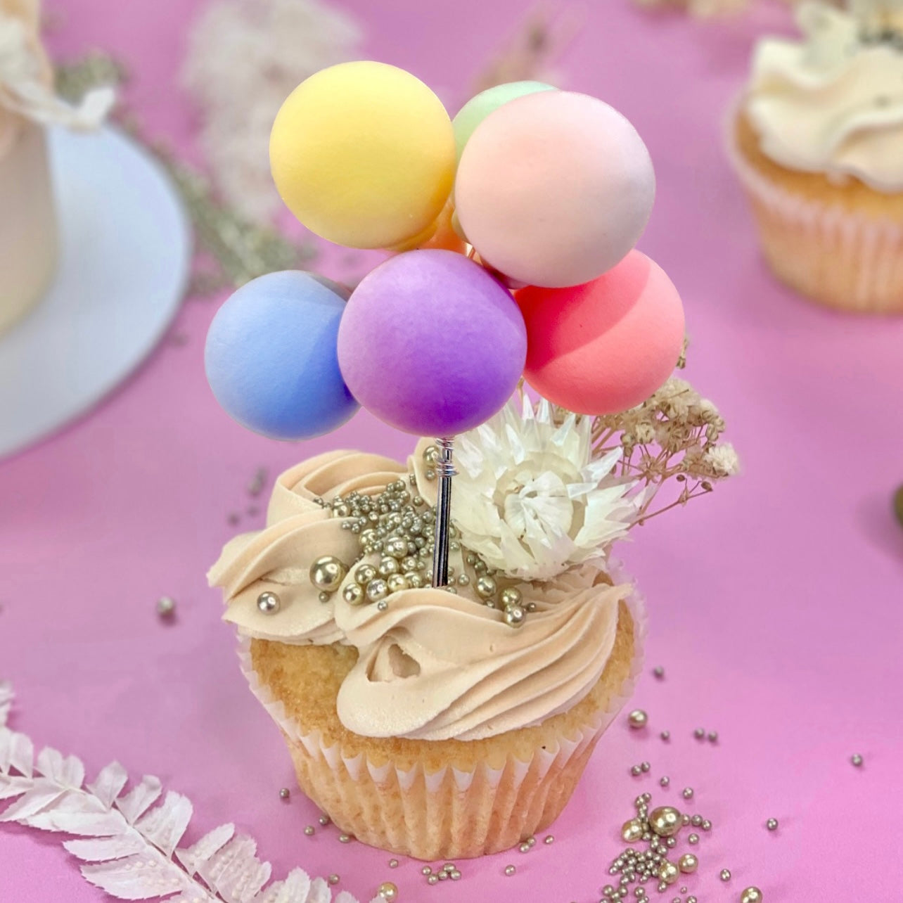 MINI BALLOON BUNCH TOPPER - PASTELS – Bake Box Boutique