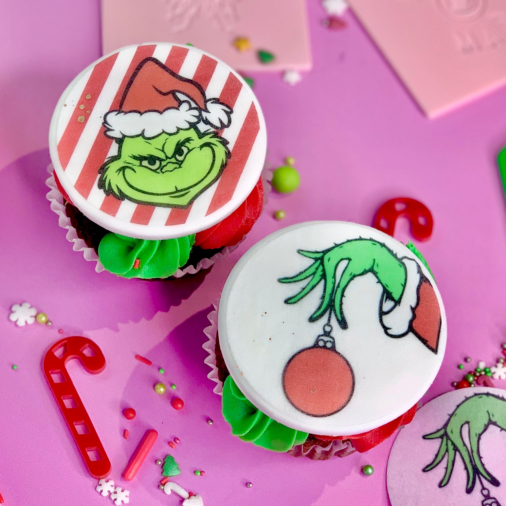 EDIBLE TOPPERS - THE GRINCH – Bake Box Boutique