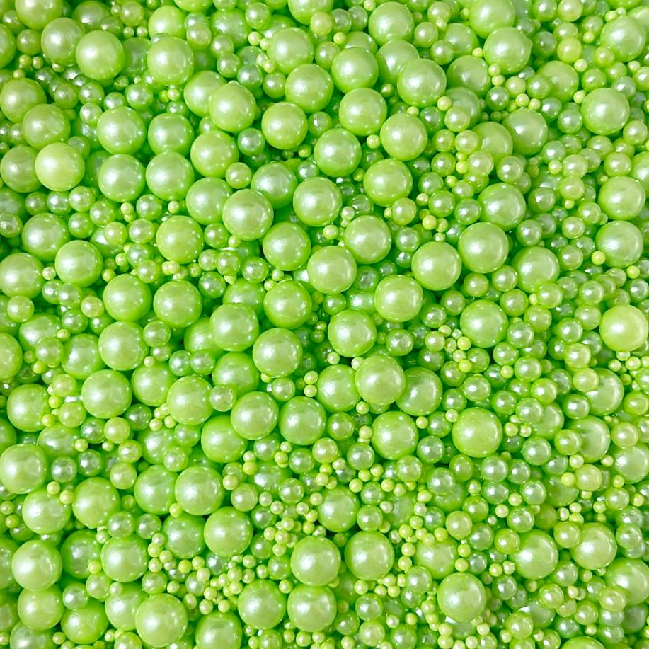 LIME GREEN PEARLS - SPRINKLE MIX (V) – Bake Box Boutique
