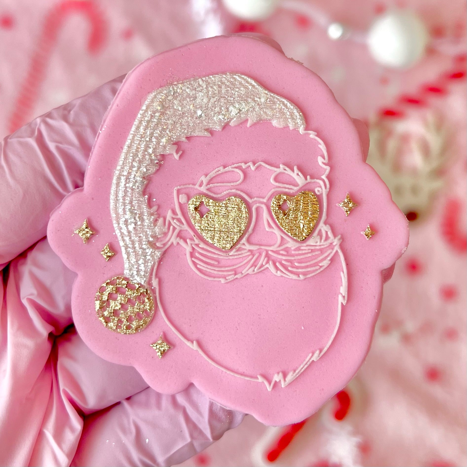 RETRO SANTA - RAISED EMBOSSER – Bake Box Boutique