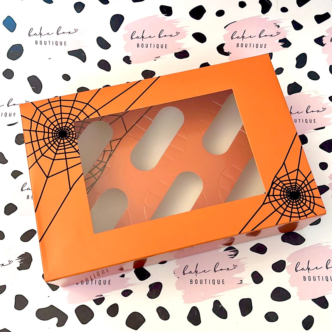 ORANGE HALLOWEEN CUPCAKE BOX – Bake Box Boutique