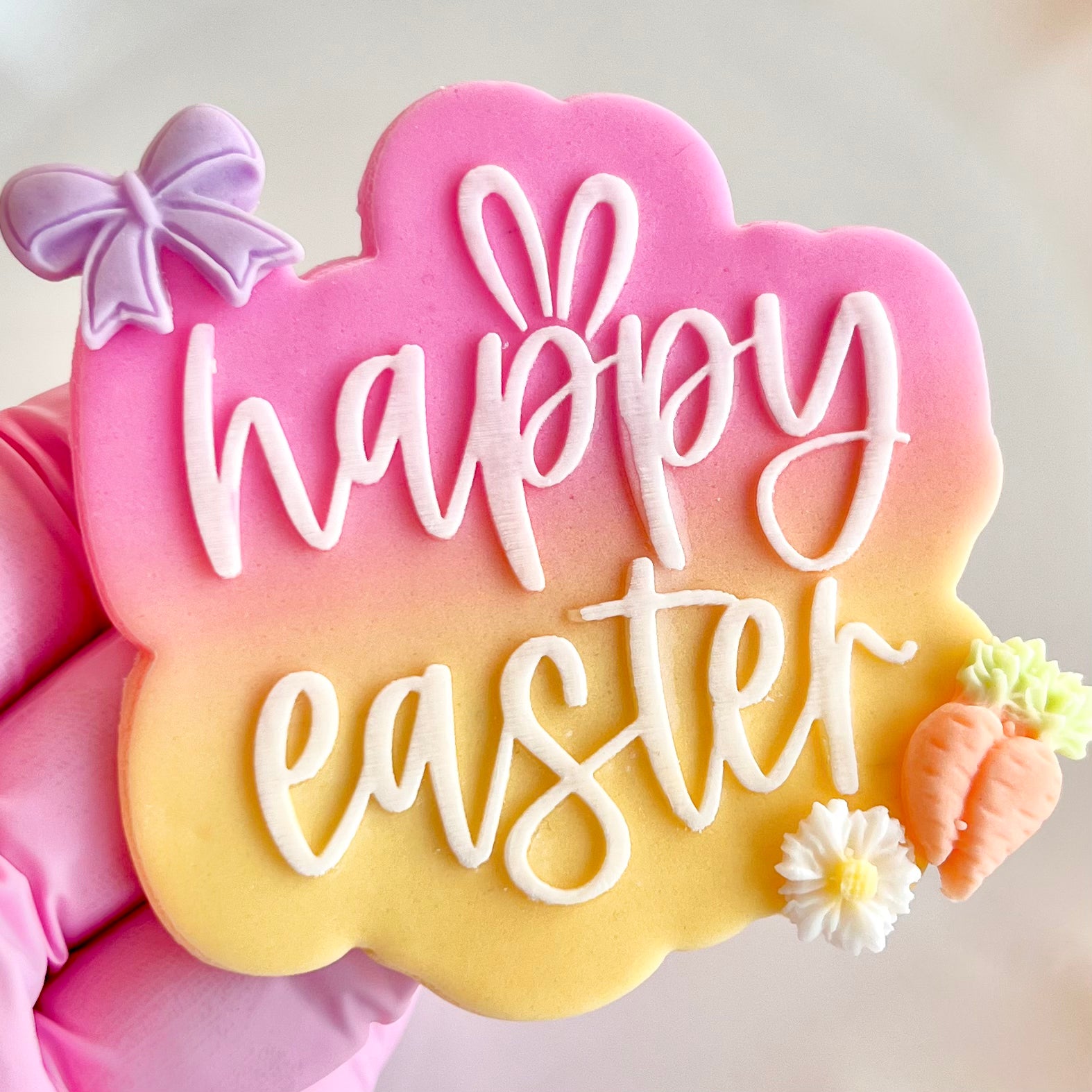 HAPPY EASTER - RAISED EMBOSSER – Bake Box Boutique