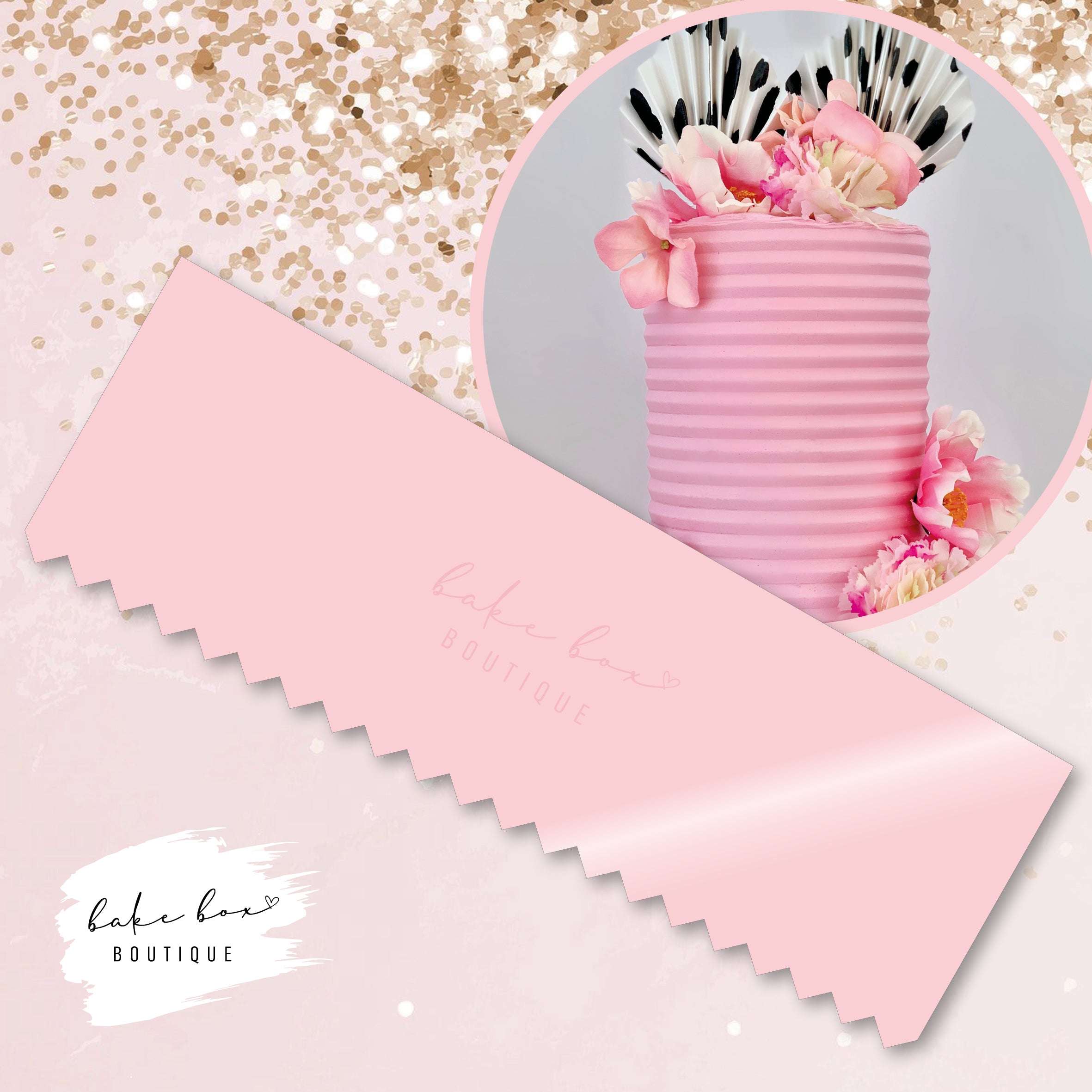 ZIG ZAG - XL CAKE SCRAPER – Bake Box Boutique
