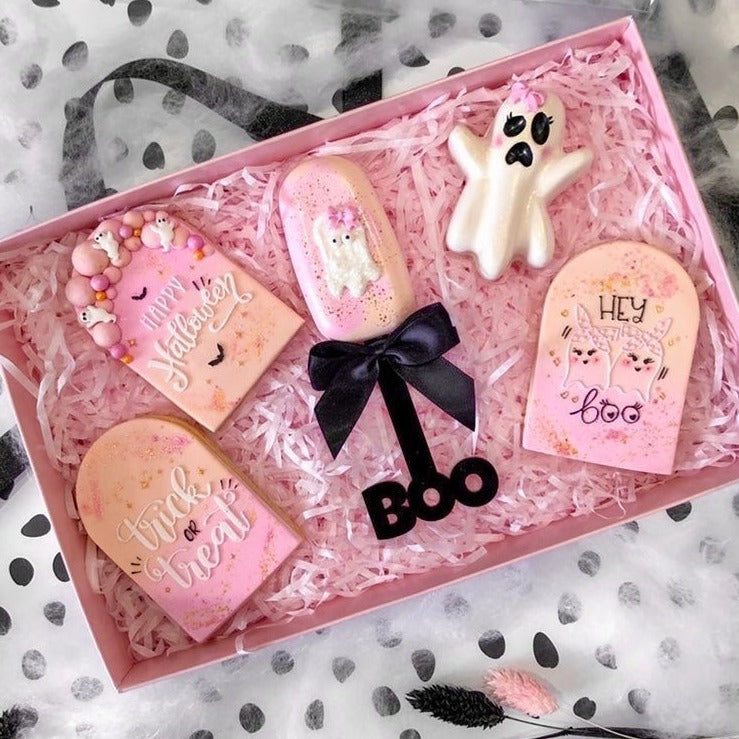 HEY BOO - RAISED EMBOSSER – Bake Box Boutique