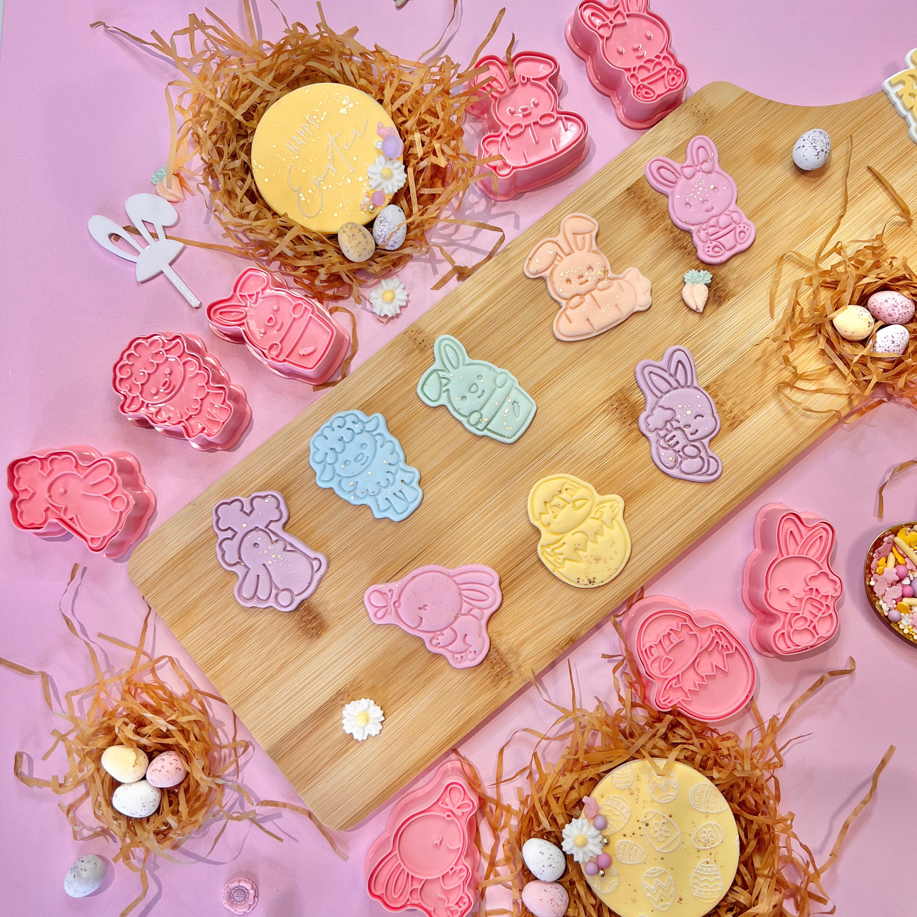EASTER CUTTERS - SET OF 8 – Bake Box Boutique