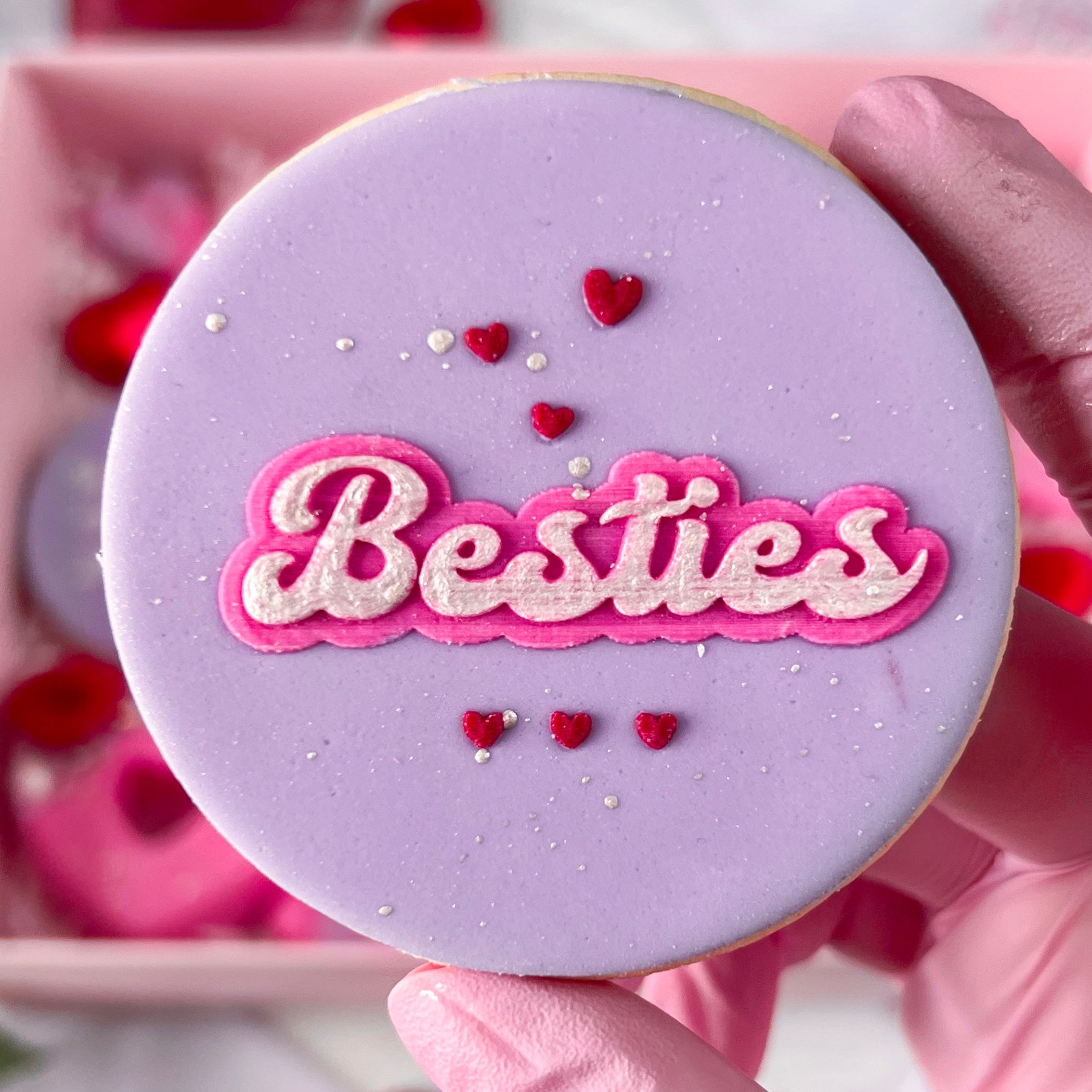BESTIES - DOUBLE POP - RAISED EMBOSSER – Bake Box Boutique
