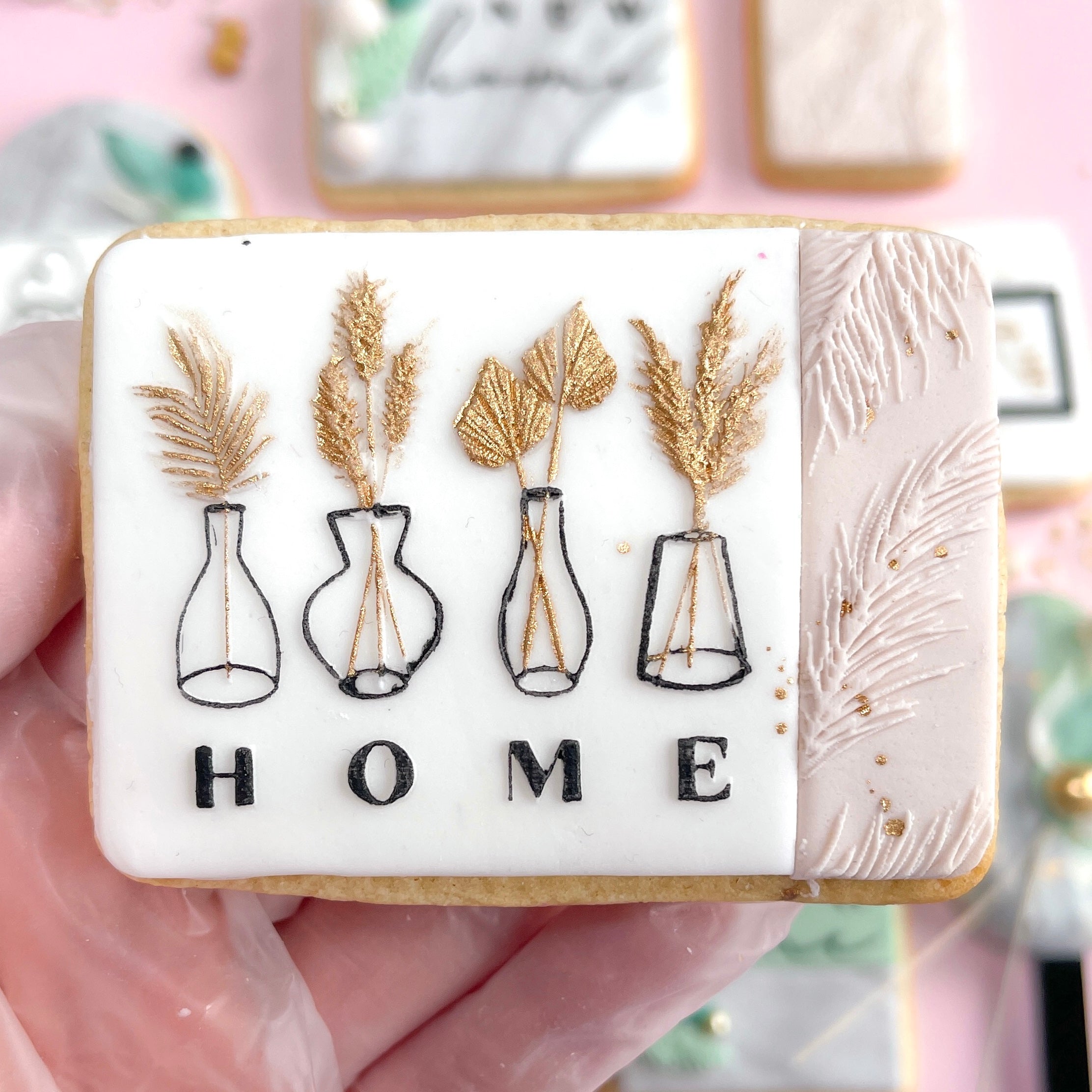 HOME WITH VASES - RAISED EMBOSSER – Bake Box Boutique