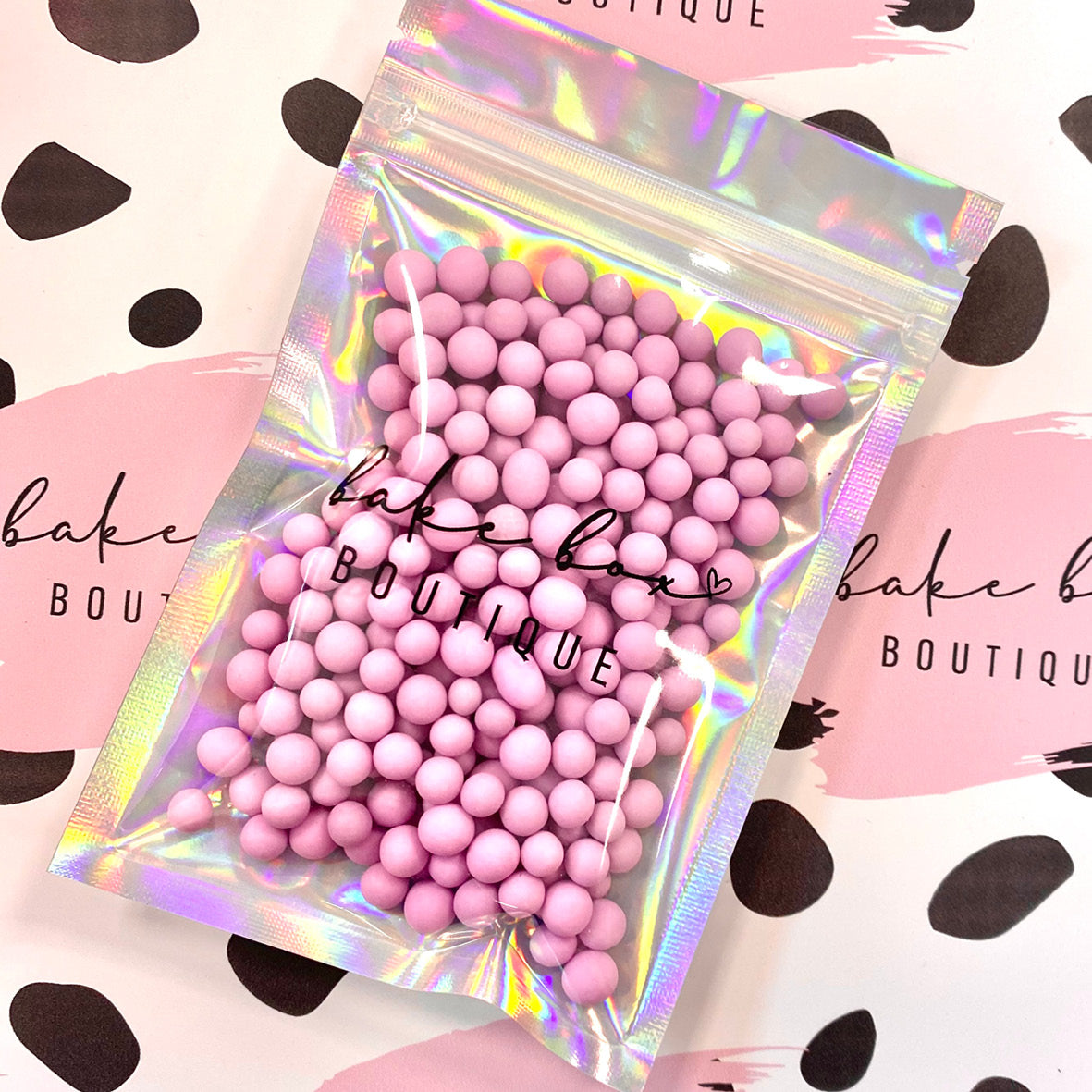 MATTE PINK CRISPY CHOCOBALLS - SPRINKLES – Bake Box Boutique