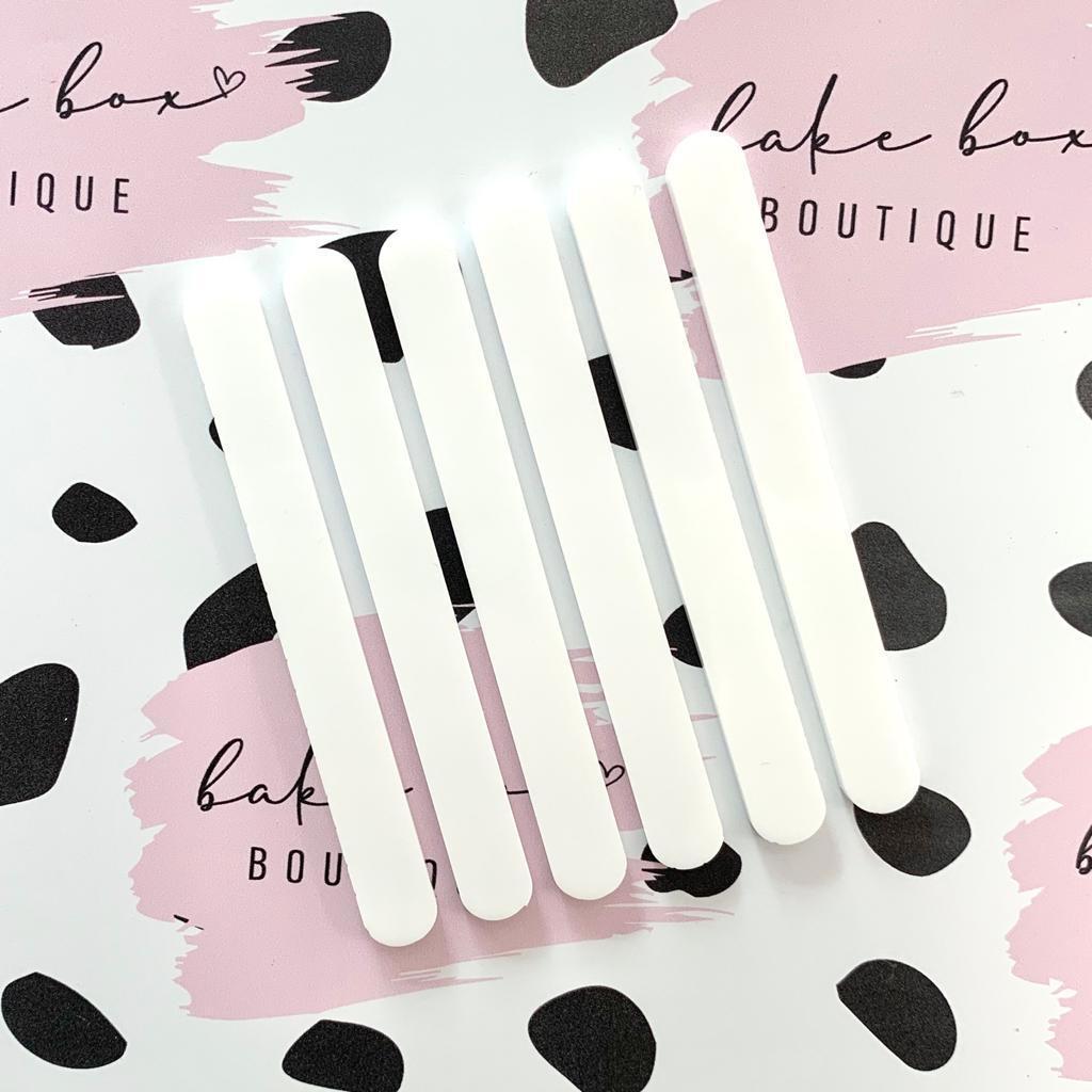 WHITE CAKESICLE STICKS - PACK OF 6 – Bake Box Boutique